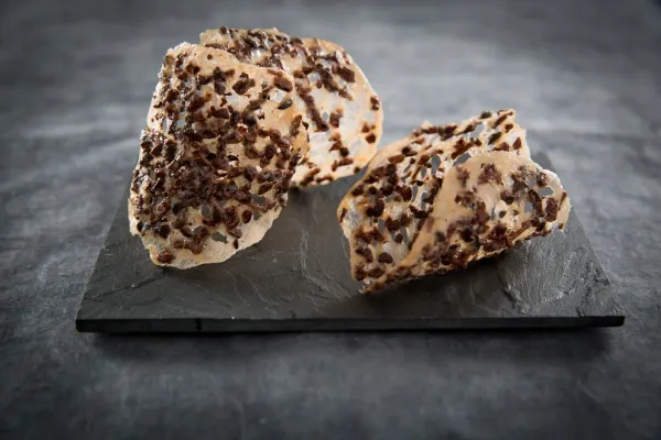 Recette Tuile caramélisée au grué de cacao