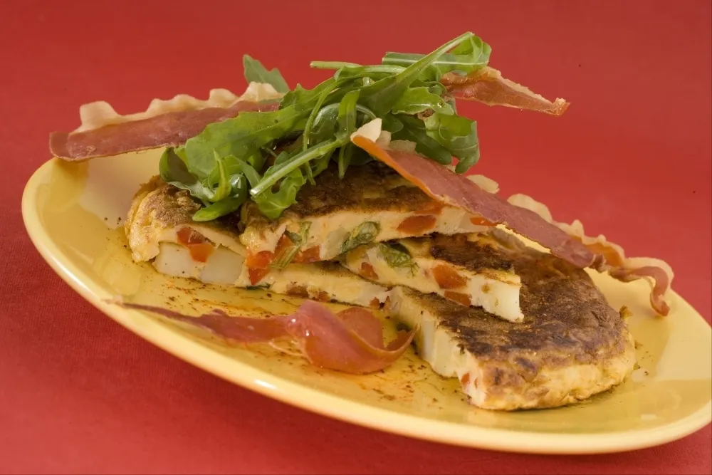 Recette tortilla-basque-chips-de-jambon-cru