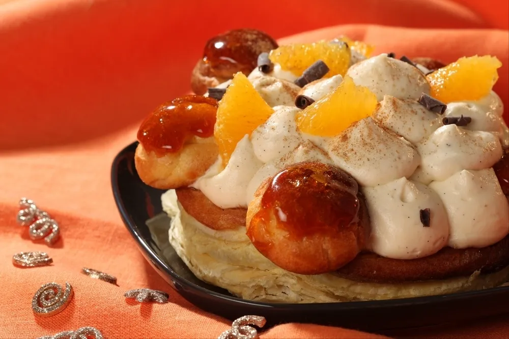 Recette Saint-honoré de Noël orange et chocolat