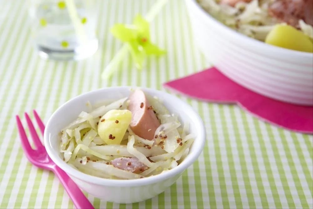 Recette chou-marine-a-la-vinaigrette-moutardee-servi-facon-choucroute ...