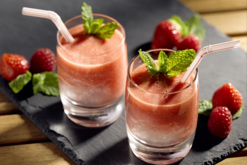 Recette Cocktail centrifugé de fruits rouges à la menthe