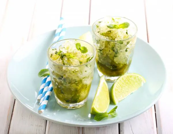 Recette granite-citron-vert-menthe