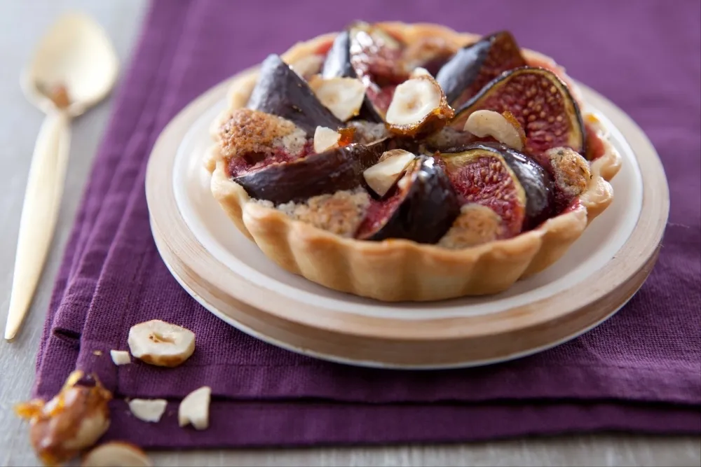 Recette Tartelettes aux figues et noisettes caramélisées