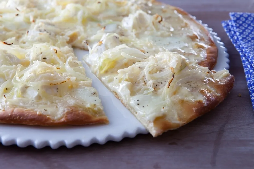 Recette pizza-blanche