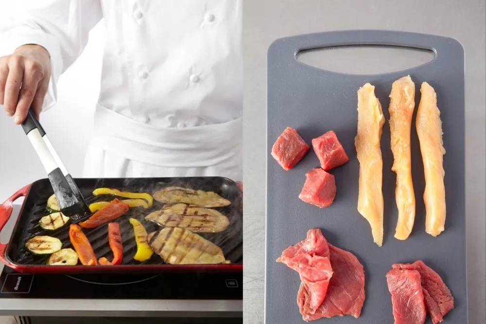 Recette Plancha de viande et légumes