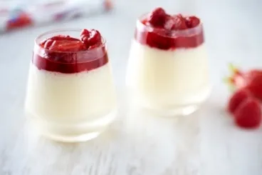 Recette Mousse au fromage blanc et fruits rouges