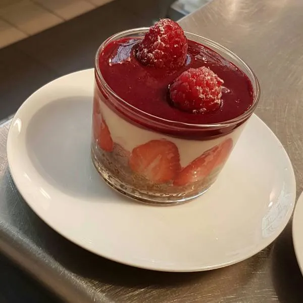 Recette Verrine de fruits rouges tiramisu et spéculos